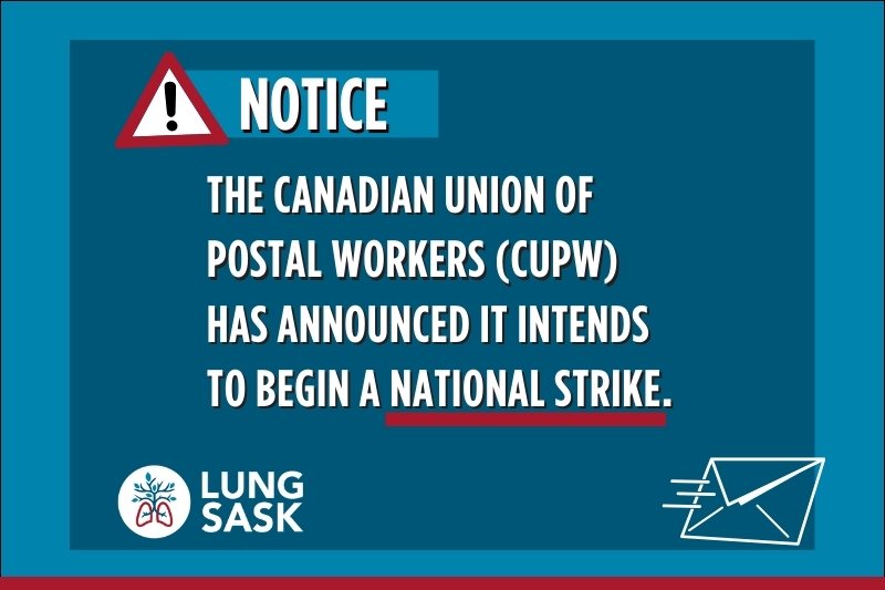 Canada Post Strike Notice | Lung Saskatchewan